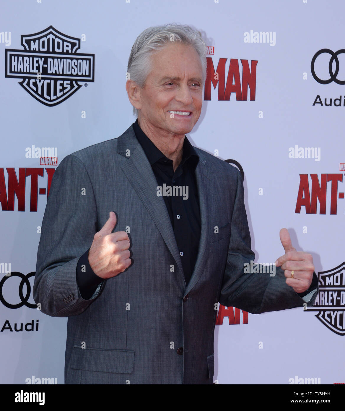 Cast member Michael Douglas attends the premiere of the sci-fi motion ...
