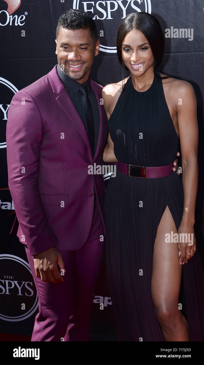 Seahawks quarterback Russell Wilson and his girlfriend, singer Ciara ...