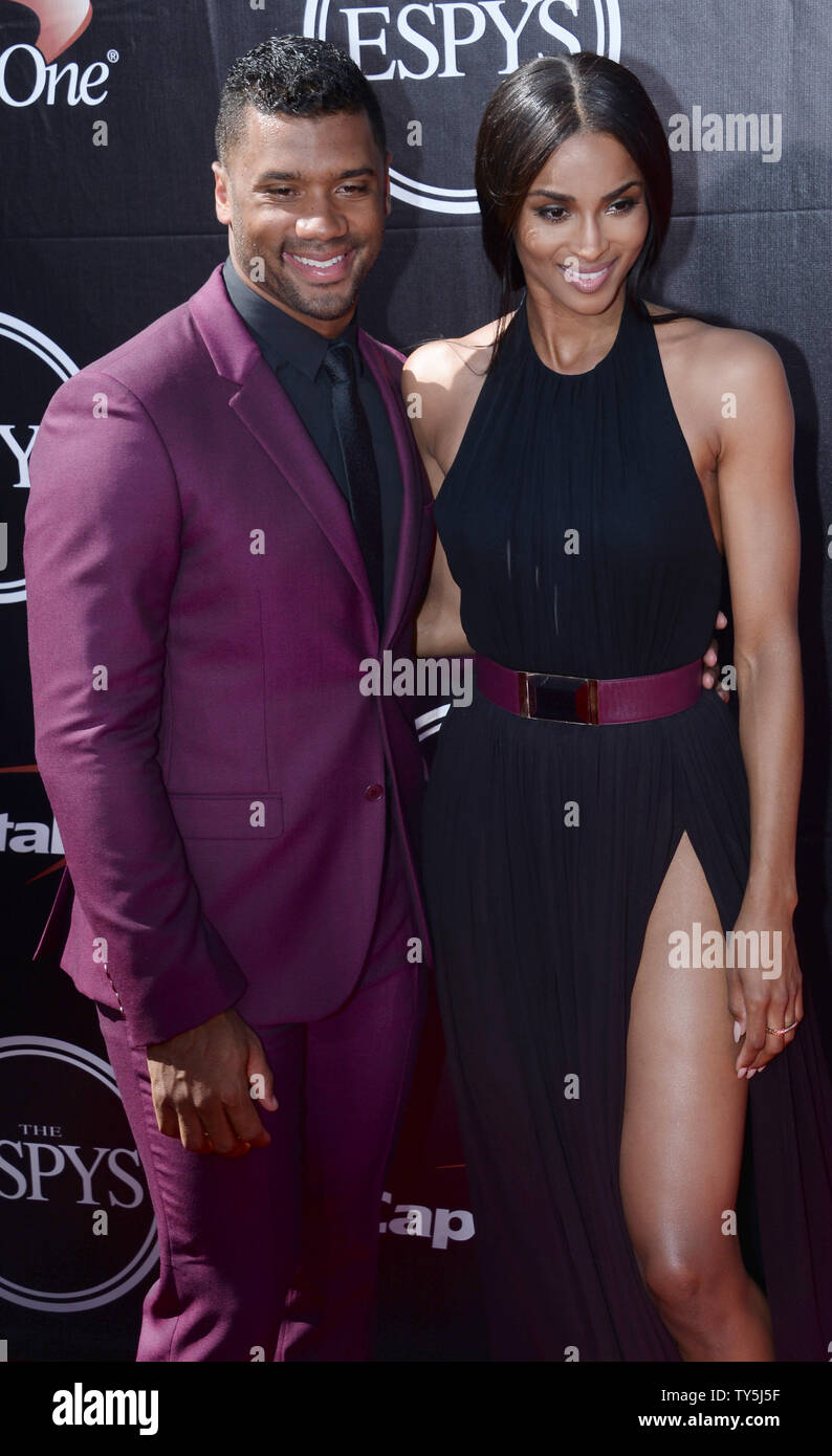 Seahawks quarterback Russell Wilson and his girlfriend, singer Ciara ...