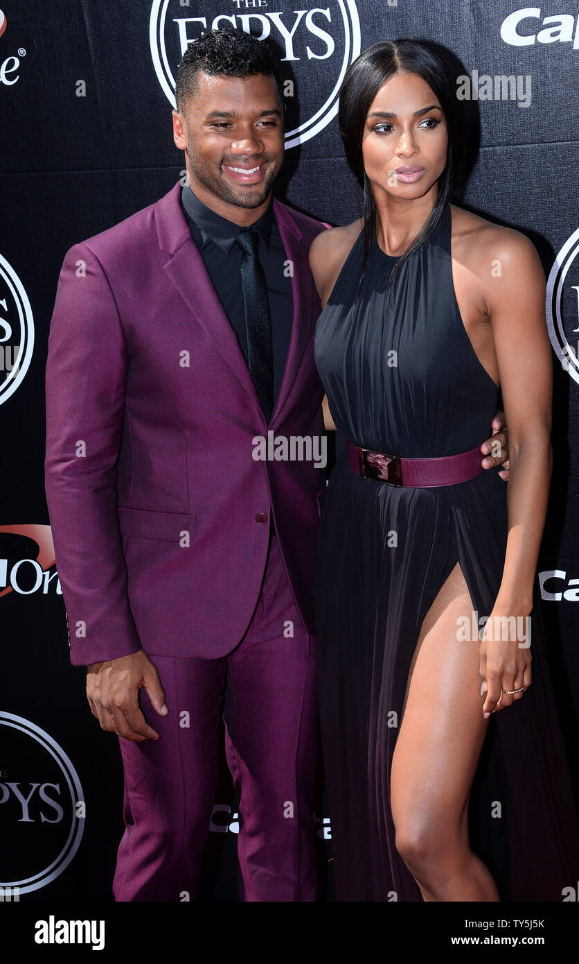 Seahawks quarterback Russell Wilson and his girlfriend, singer Ciara ...