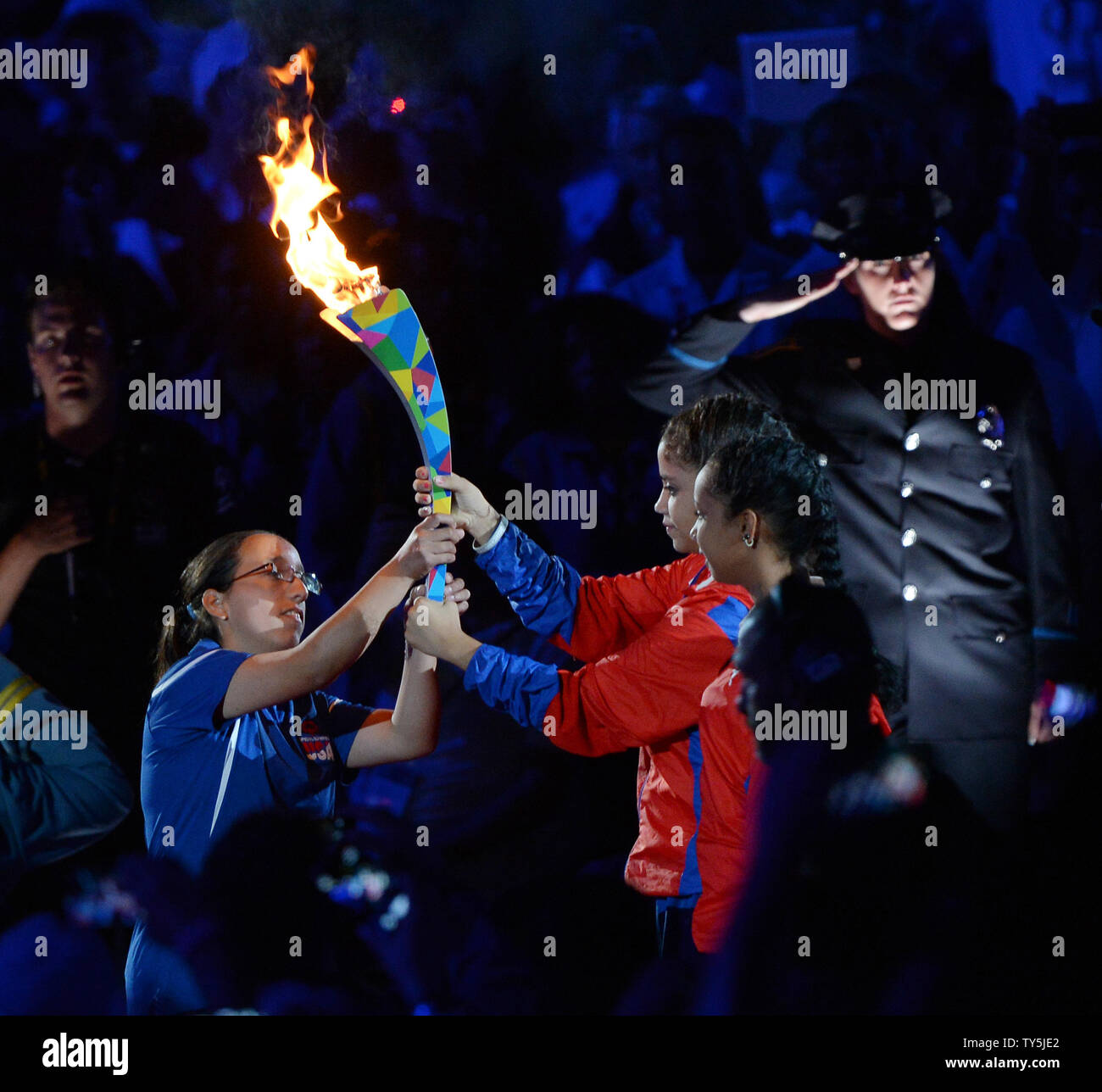 Destiny Sanchez (L), 16, from Norwalk, California, who will compete in ...