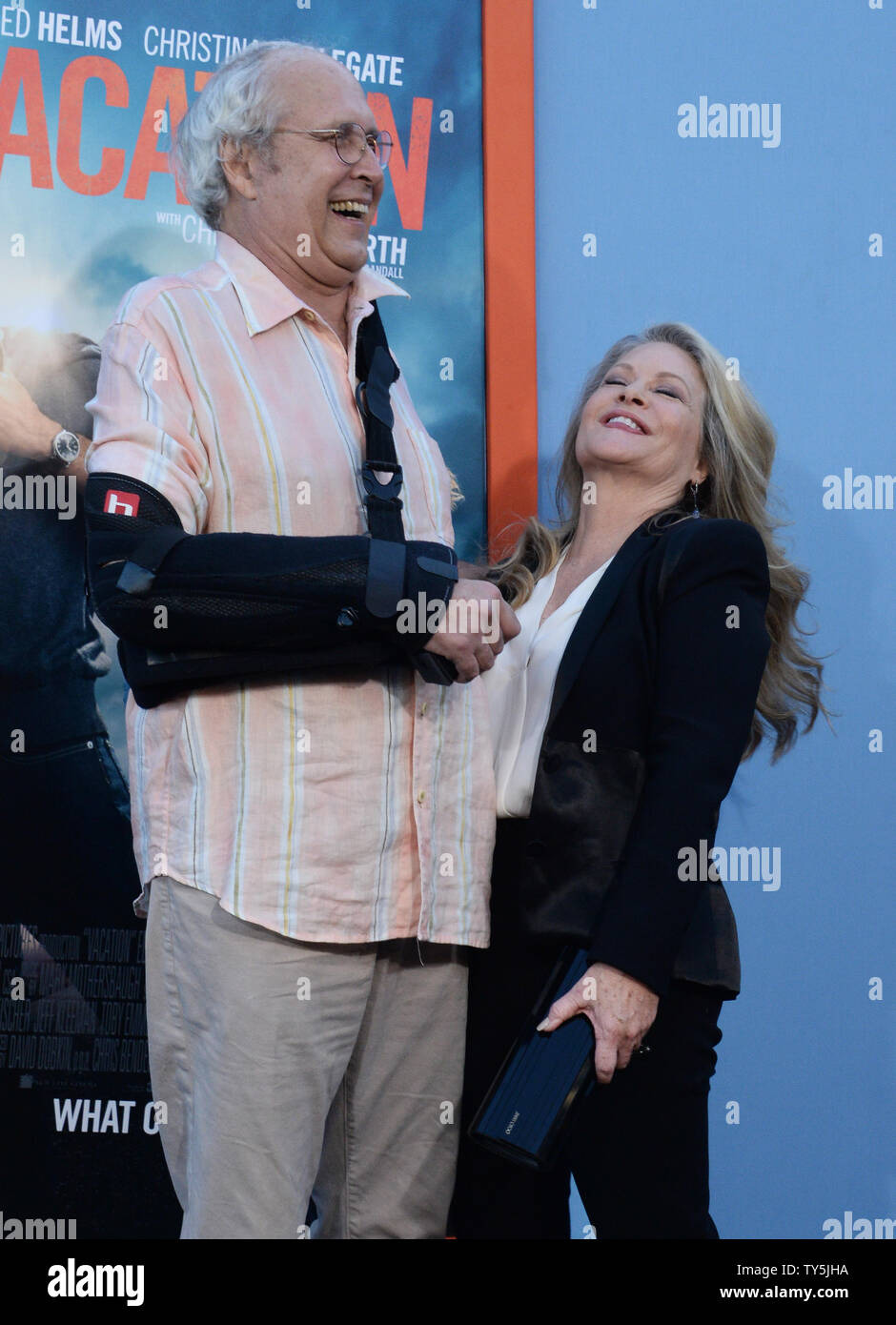 Cast members Chevy Chase and Beverly D'Angelo attend the premiere of ...