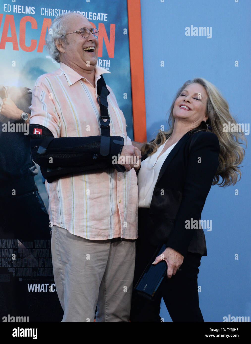 Cast members Chevy Chase and Beverly D'Angelo attend the premiere of ...