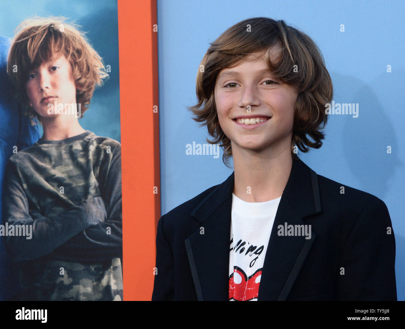 Cast member Steele Stebbins attends the premiere of the motion picture ...