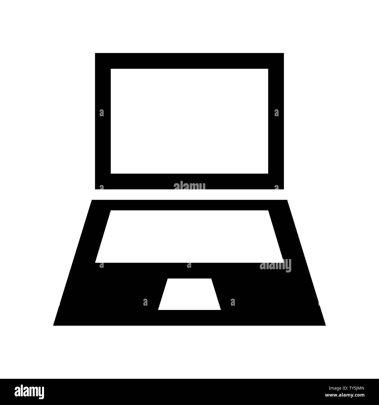 laptop computer notebook logo or icon illustration. Perfect use for ...