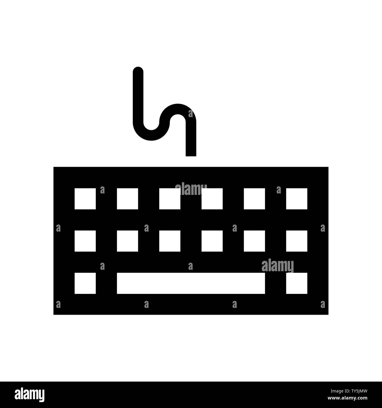 keyboard accessories icon or logo illustrator. Perfect use for website ...