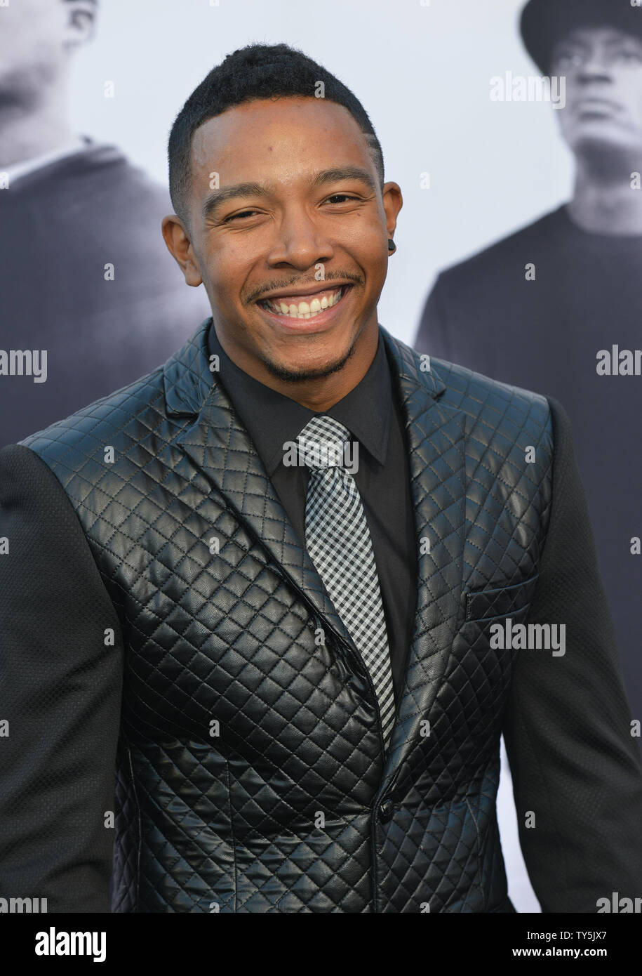 Actor Allen Maldonado attends the premiere of the N.W.A. motion picture ...