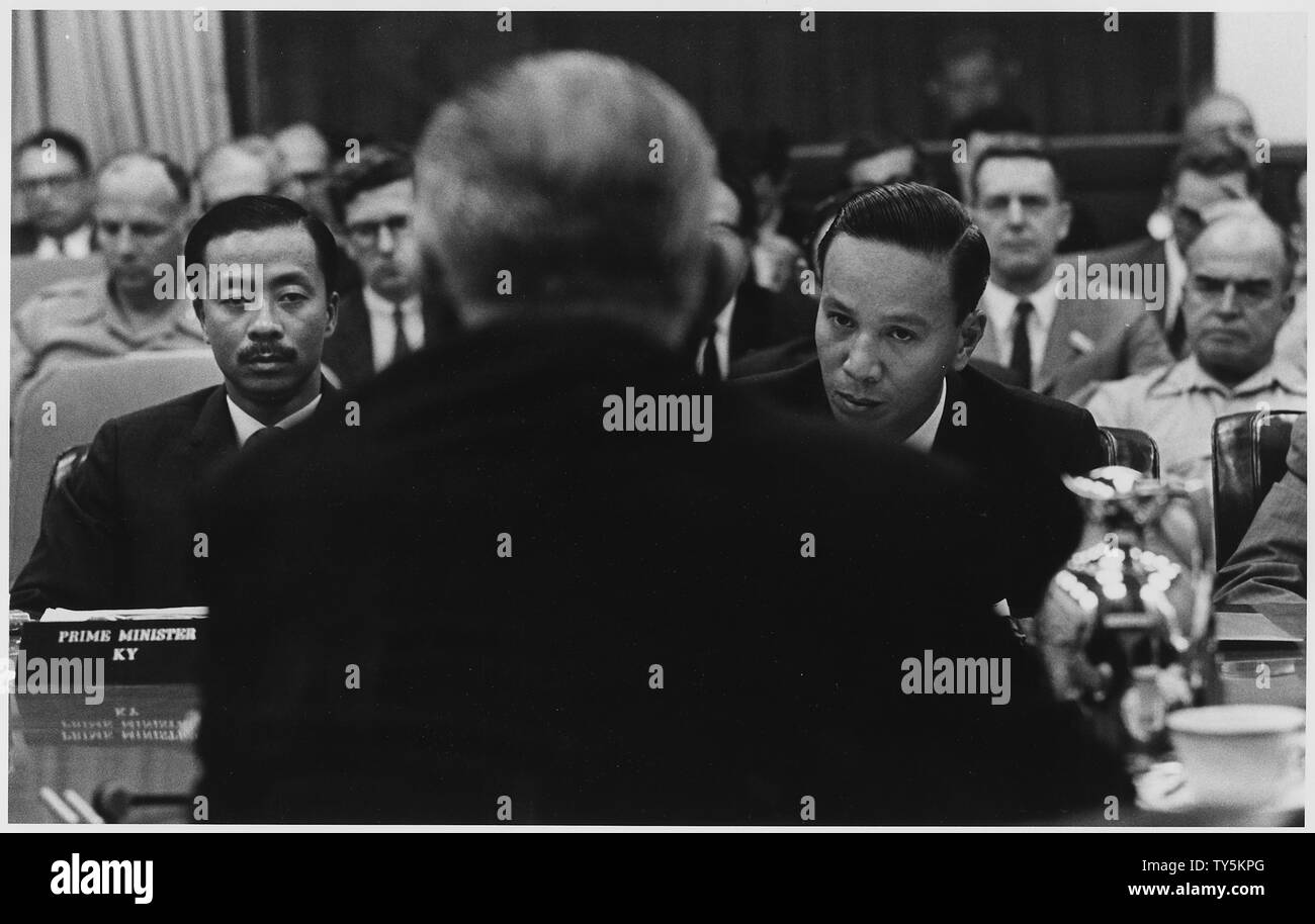 President south vietnam nguyen van Black and White Stock Photos ...