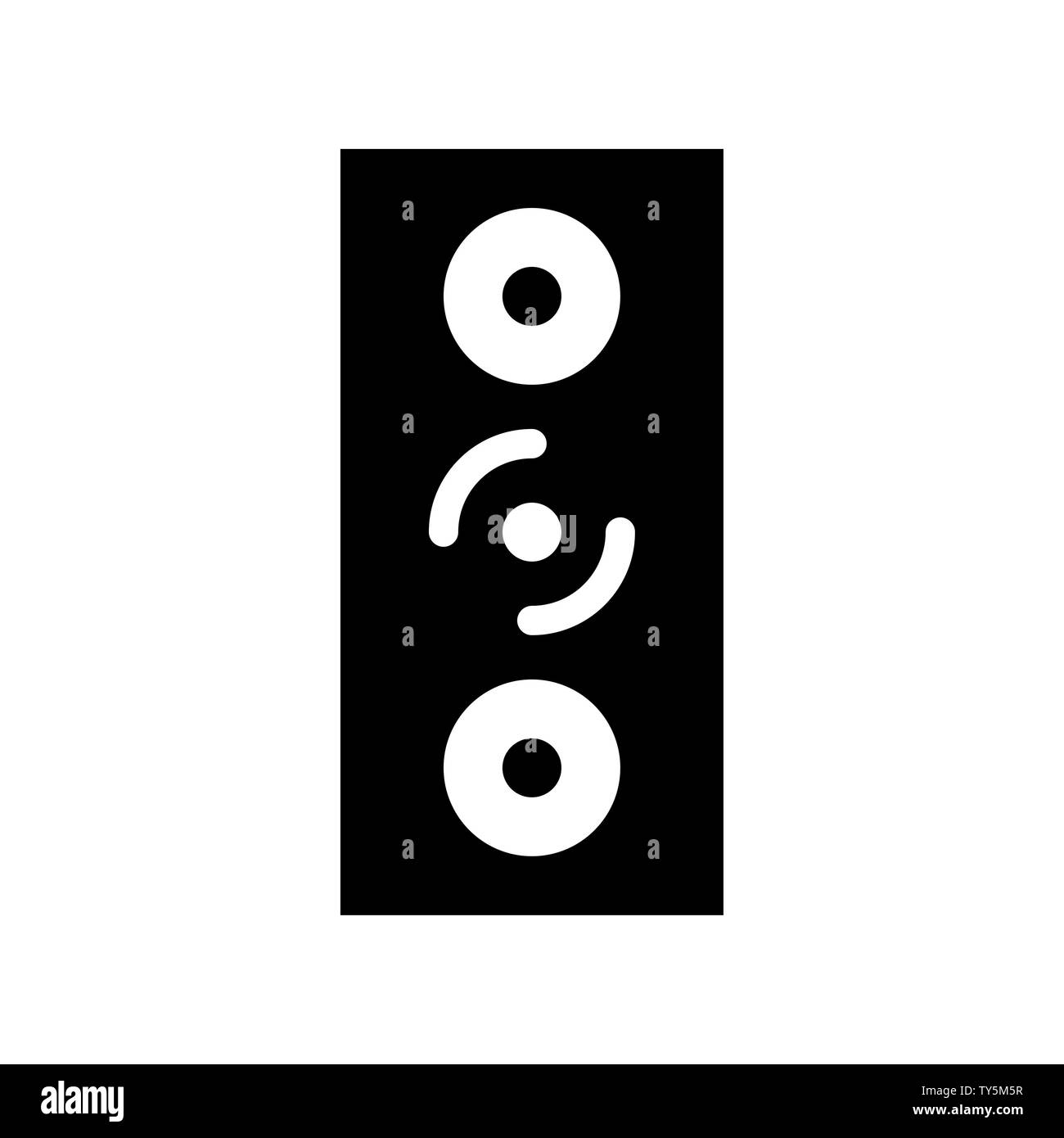 music audio speaker multimedia logo or icon illustration. perfect use ...