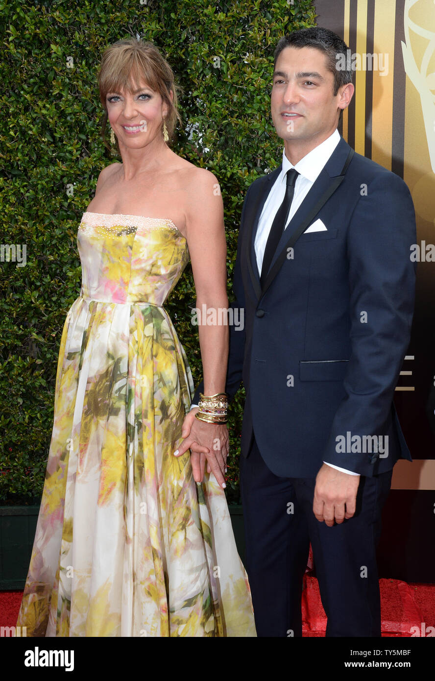 Actress Allison Janney and a guest attend the Creative Arts Emmy Awards ...