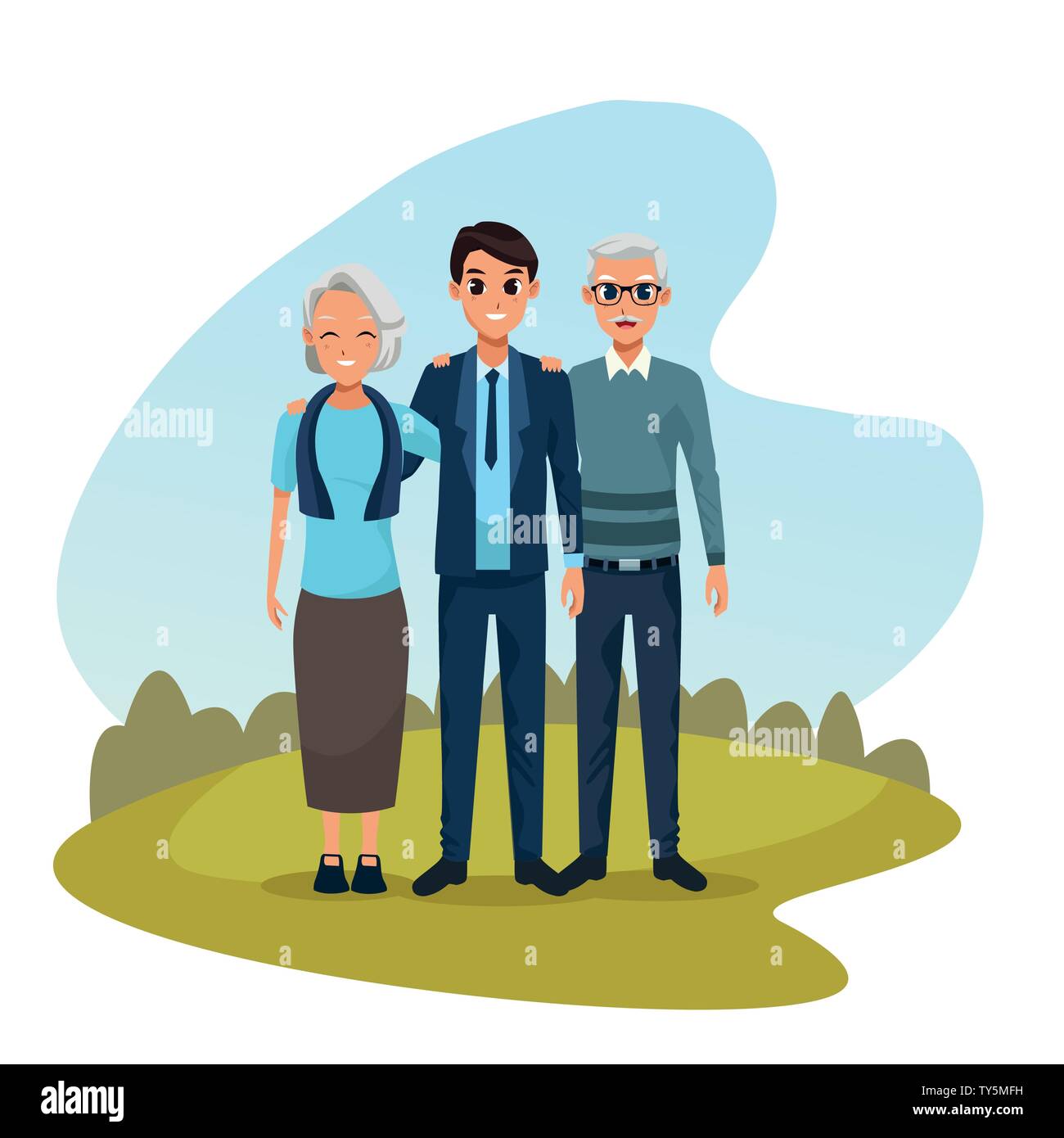 Family parents and son cartoons Stock Vector Image & Art - Alamy