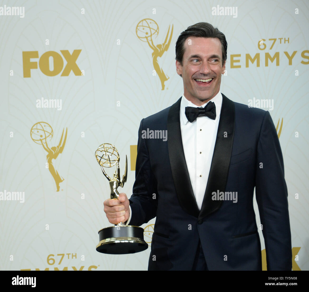 Actor Jon Hamm, winner of Outstanding Lead Actor in a Drama Series for ...