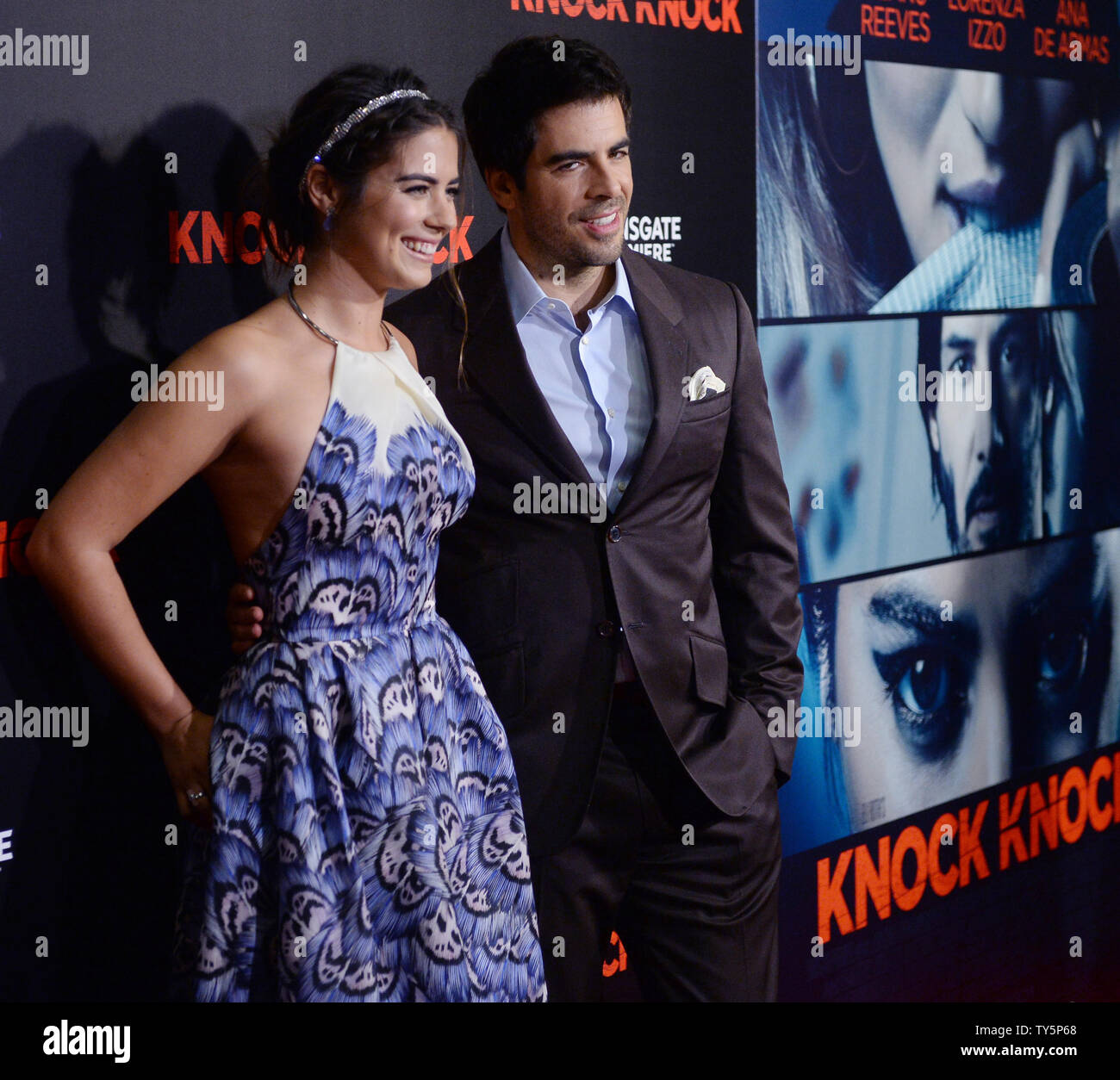 Cast member Lorenza Izzo and director Eli Roth attend the "Knock Knock ...