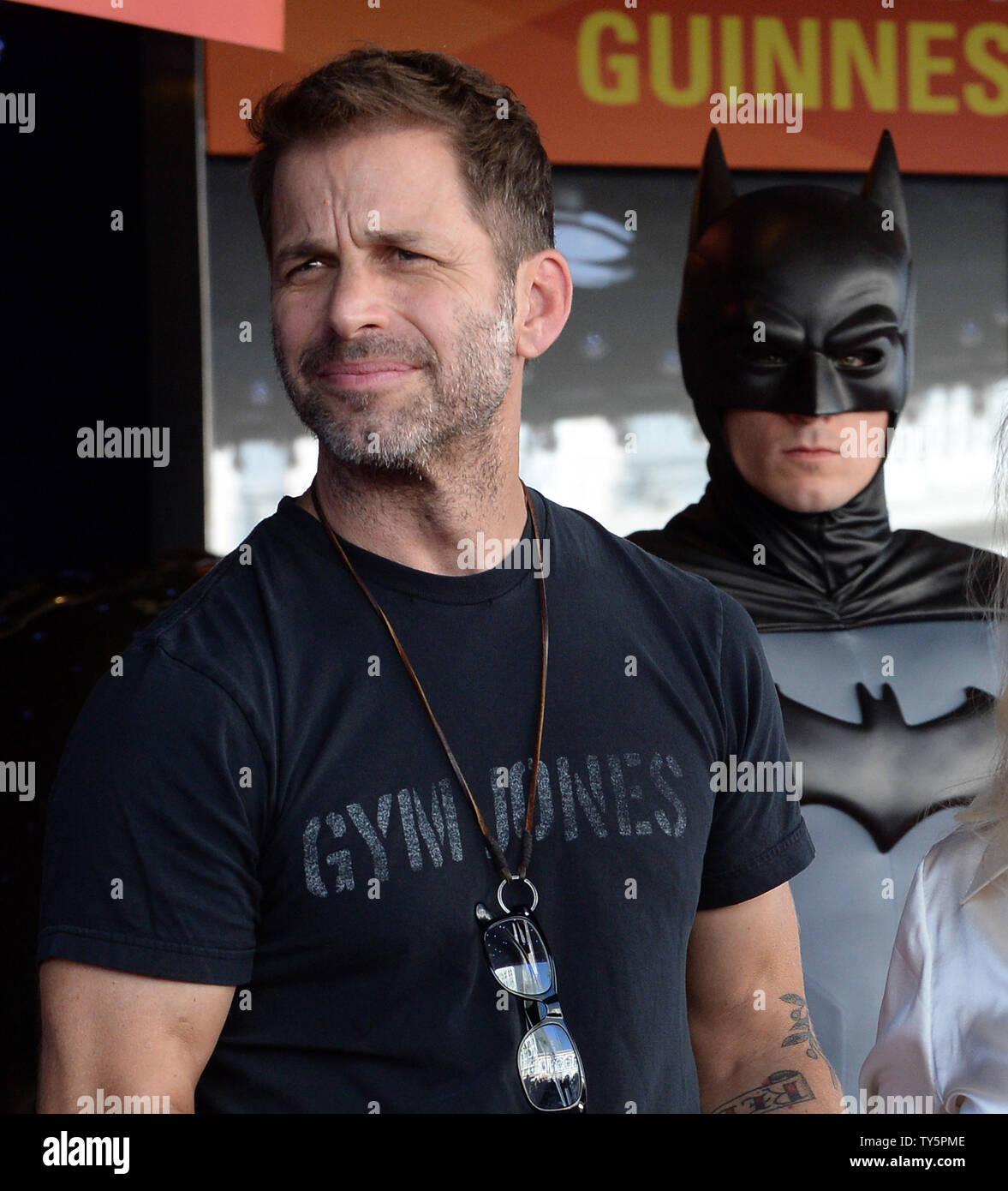 Filmmaker Zack Snyder participates in a posthumous unveiling ceremony ...