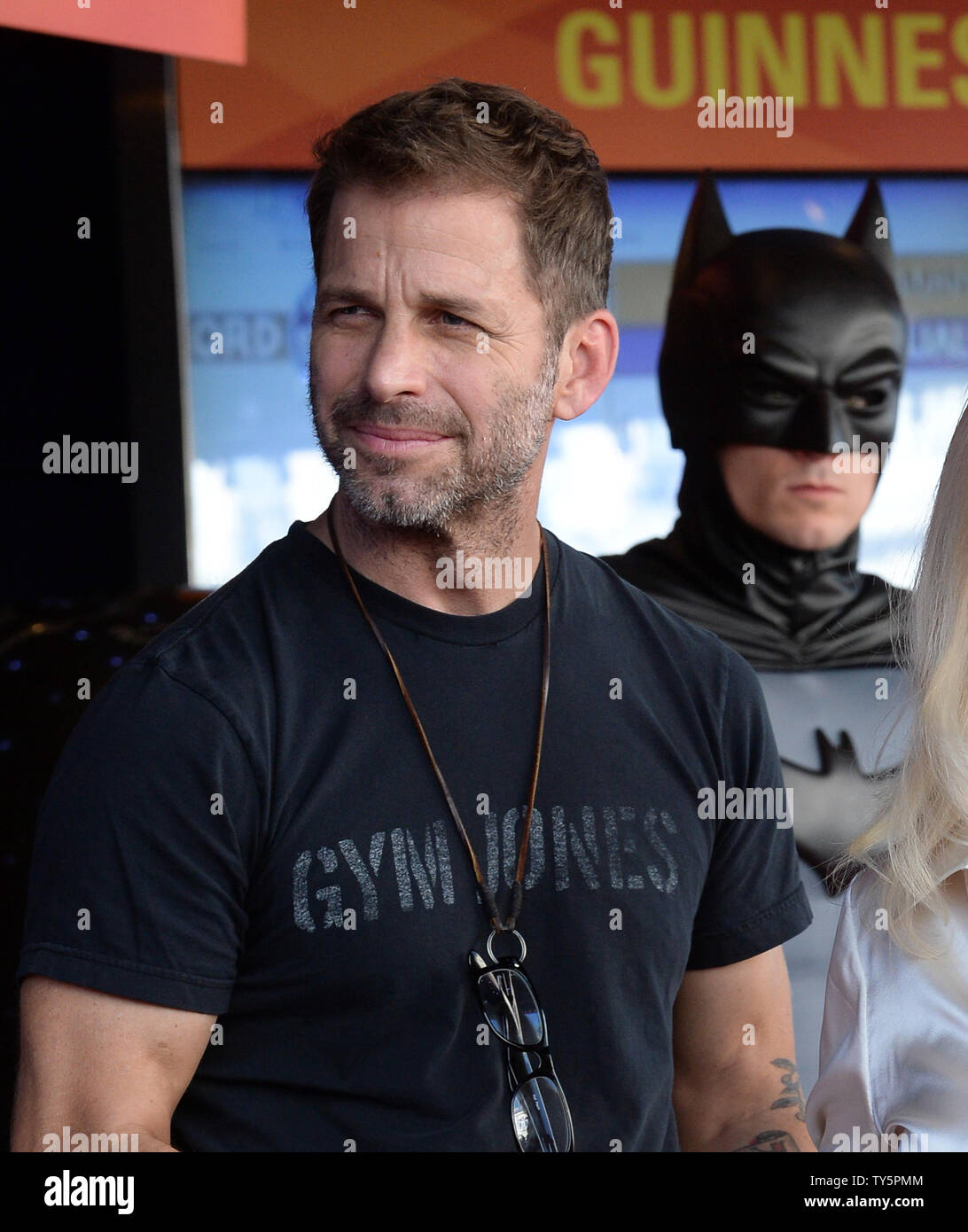 Filmmaker Zack Snyder participates in a posthumous unveiling ceremony ...