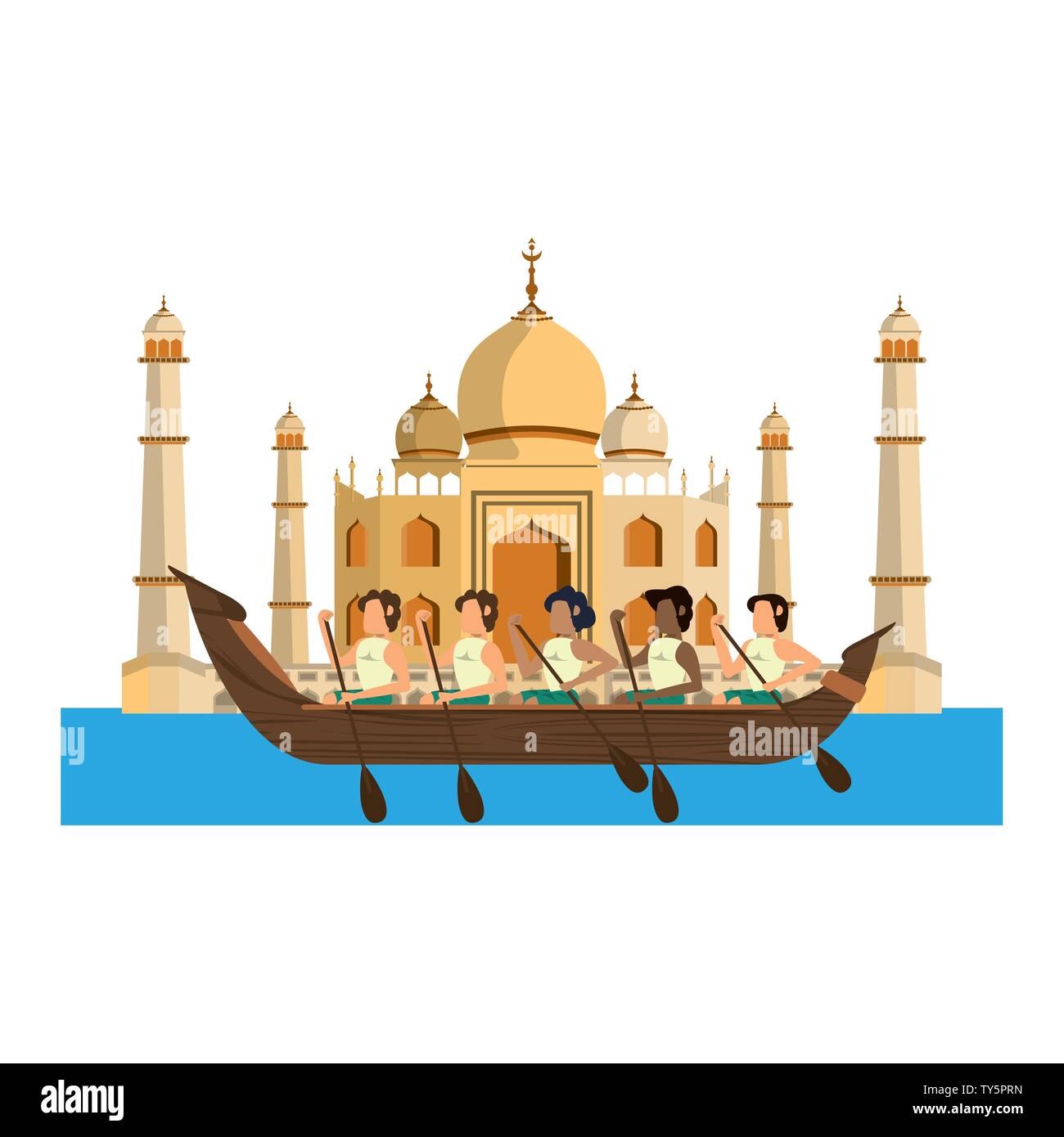 rafting in barge icon cartoon Stock Vector Image & Art - Alamy