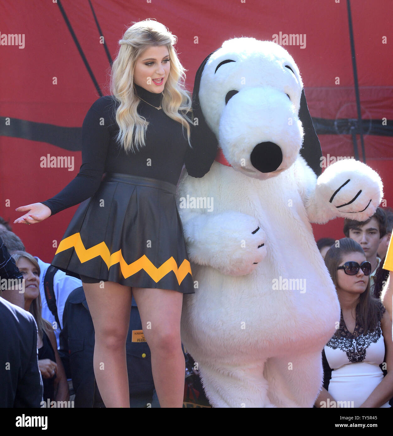 Singer/songwriter and soundtrack performer Meghan Trainor attends the ...