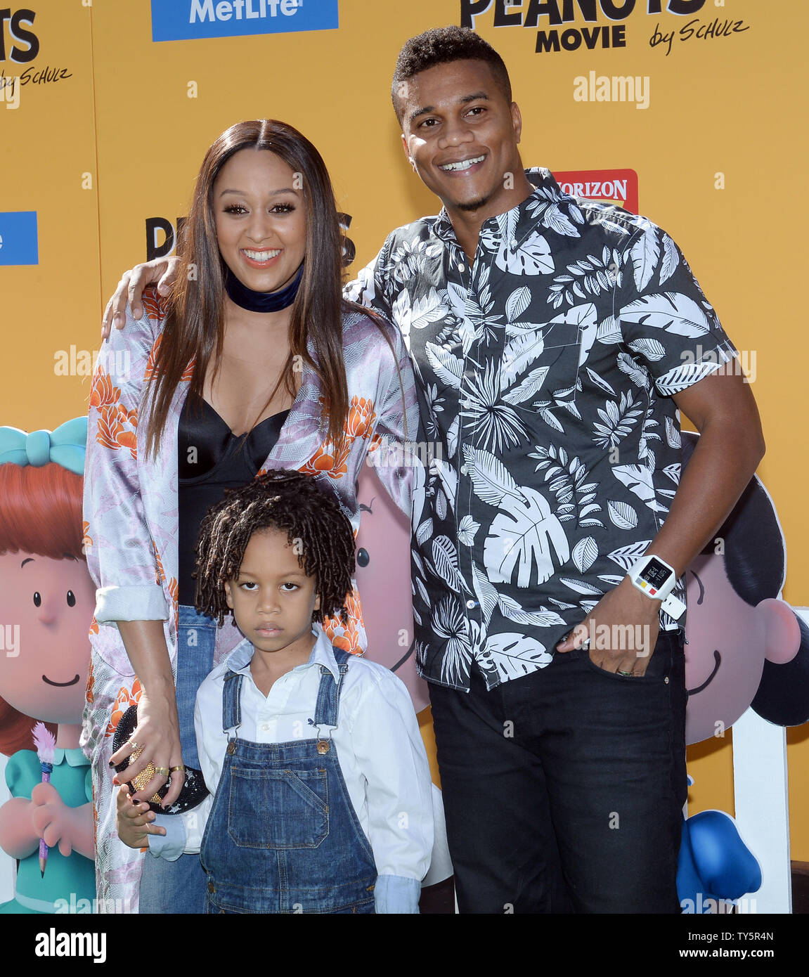 Actress Tia Mowry and husband actor Cory Hardrict and their son Cree ...