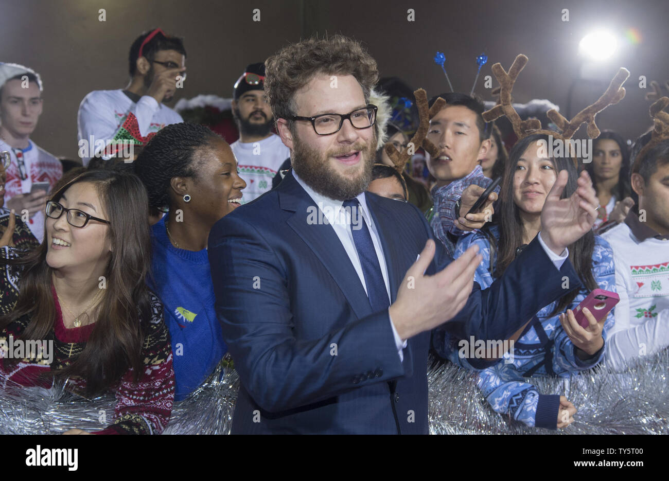 Cast member Seth Rogan attends the premiere of the film "The Night ...