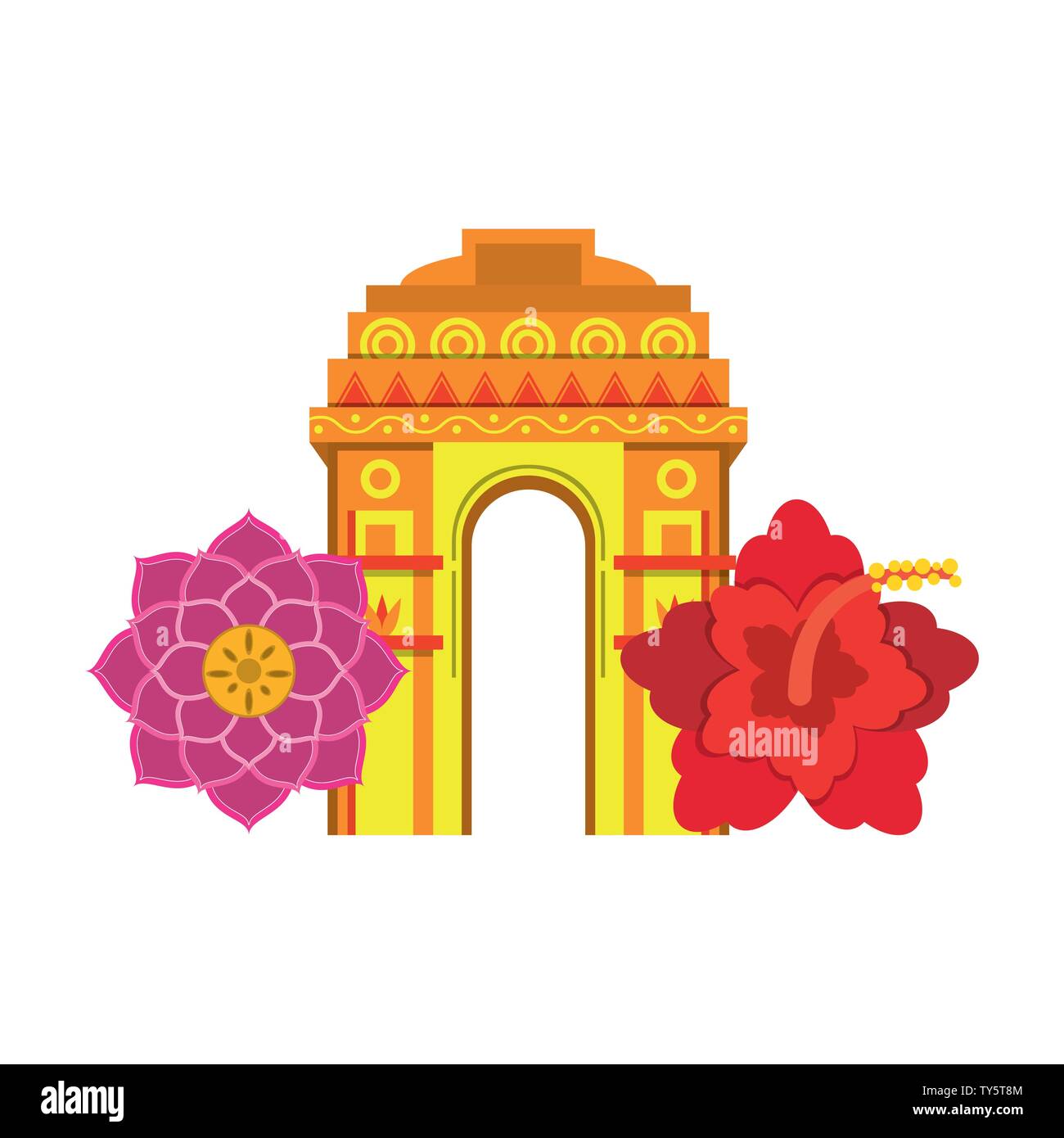 indian building monuments icon cartoon Stock Vector Image & Art - Alamy