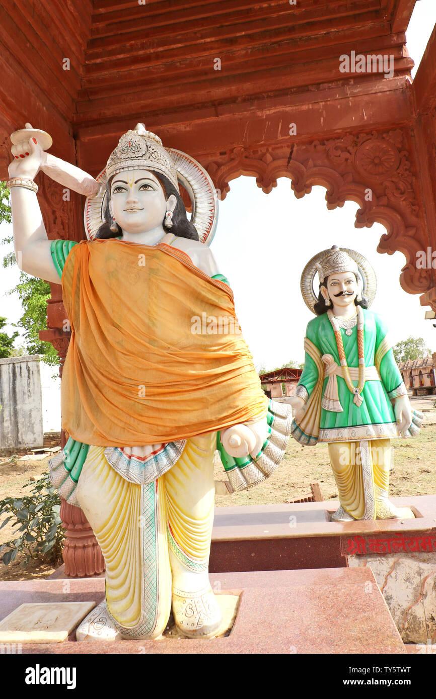 Hind deity: lord Shiva, Rama, Krishna, Durga, nine deity Stock Photo ...