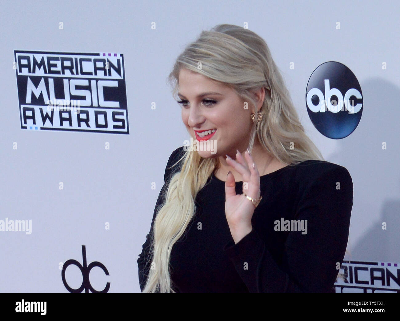 Recording artist Meghan Trainor arrives for the 43rd annual American ...