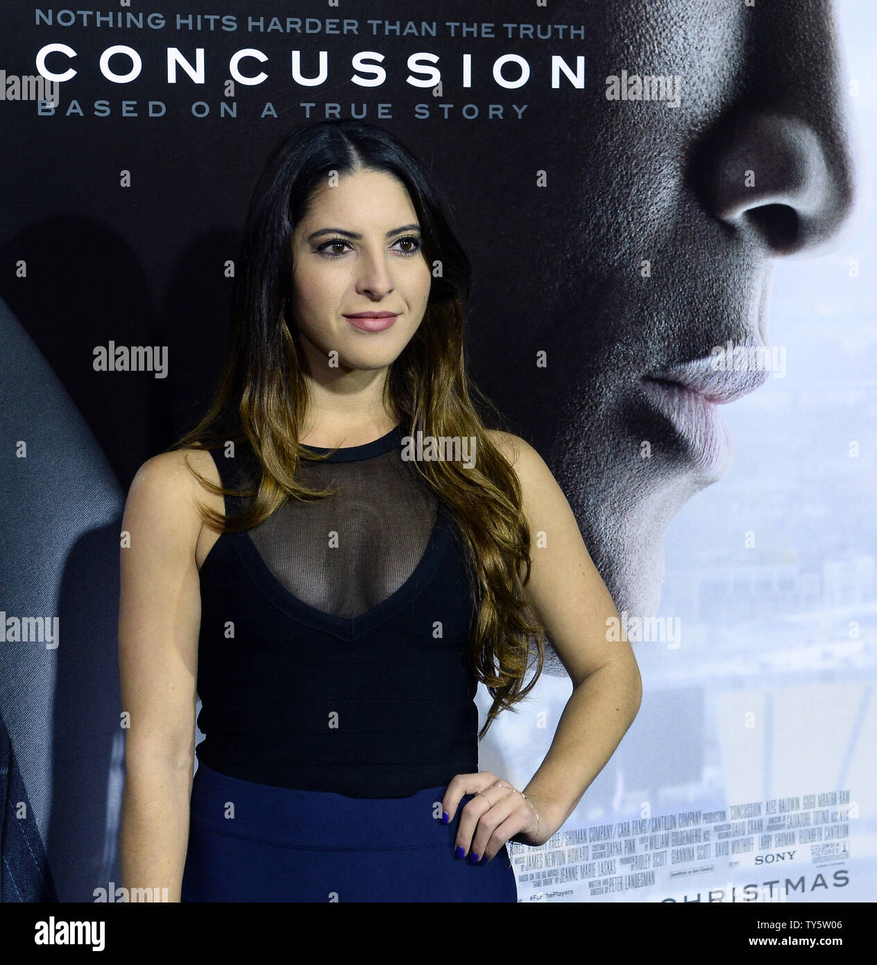 Actress Ashley Arpel attends a screening of the motion picture sports ...