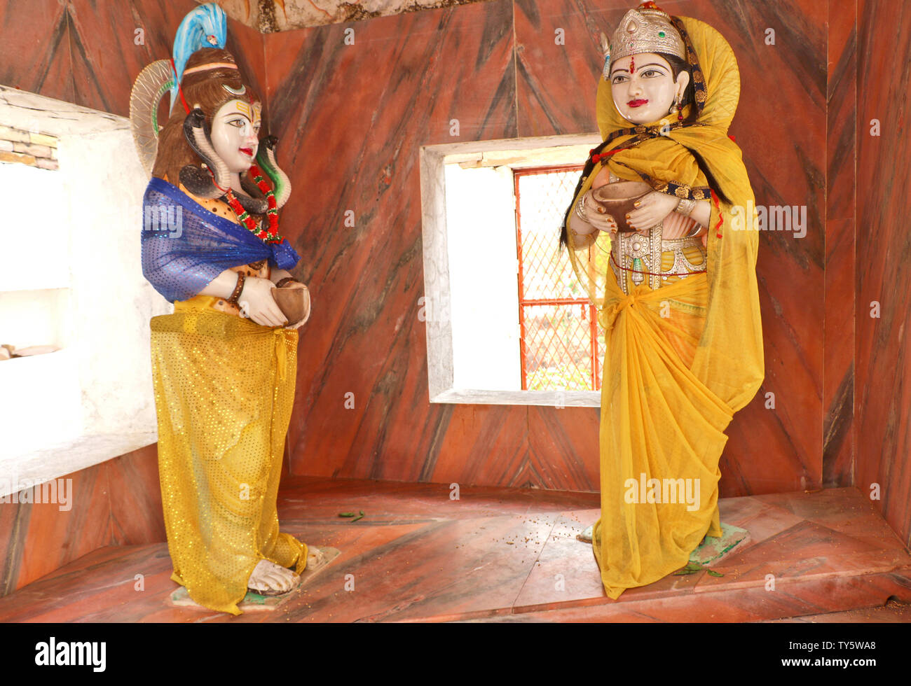 Hind deity: lord Shiva, Rama, Krishna, Durga, nine deity Stock Photo ...