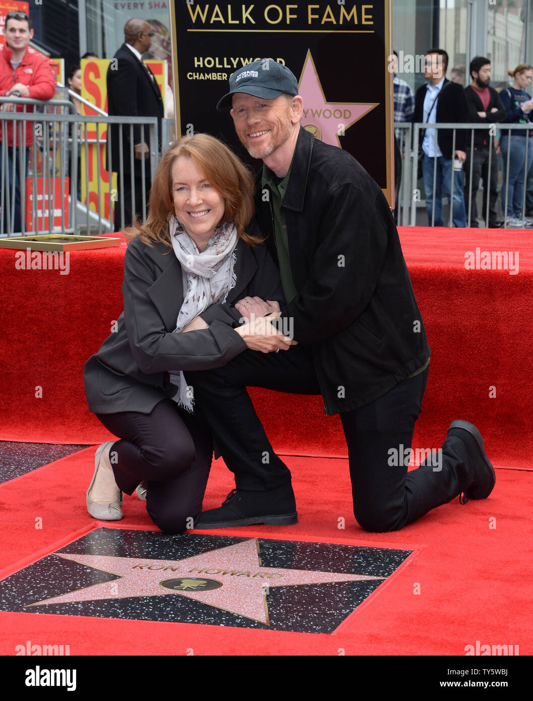 Director and actor Ron Howard is joined by his wife Cheryl Howard ...
