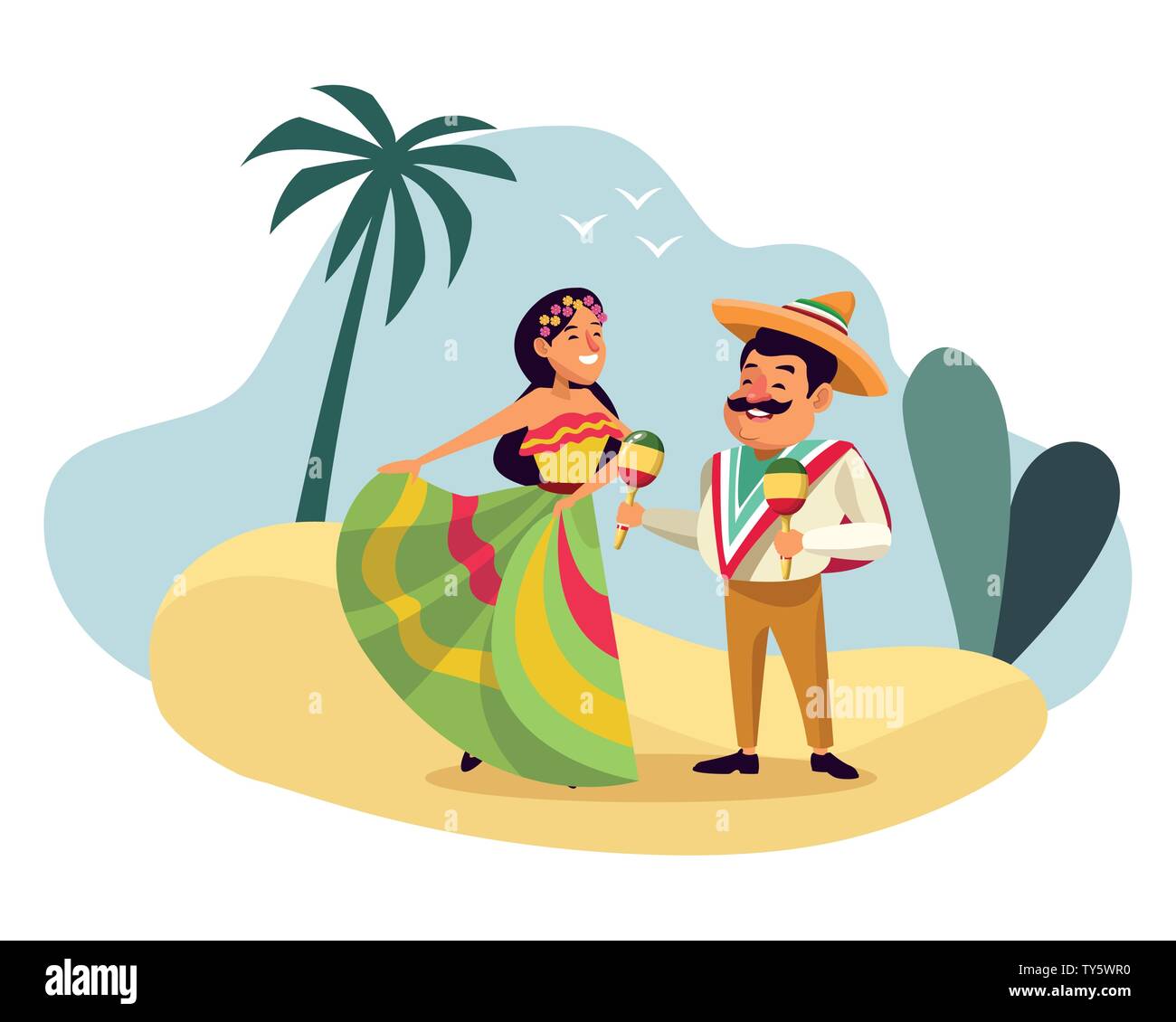 mexican traditional culture icon cartoon Stock Vector Image & Art - Alamy