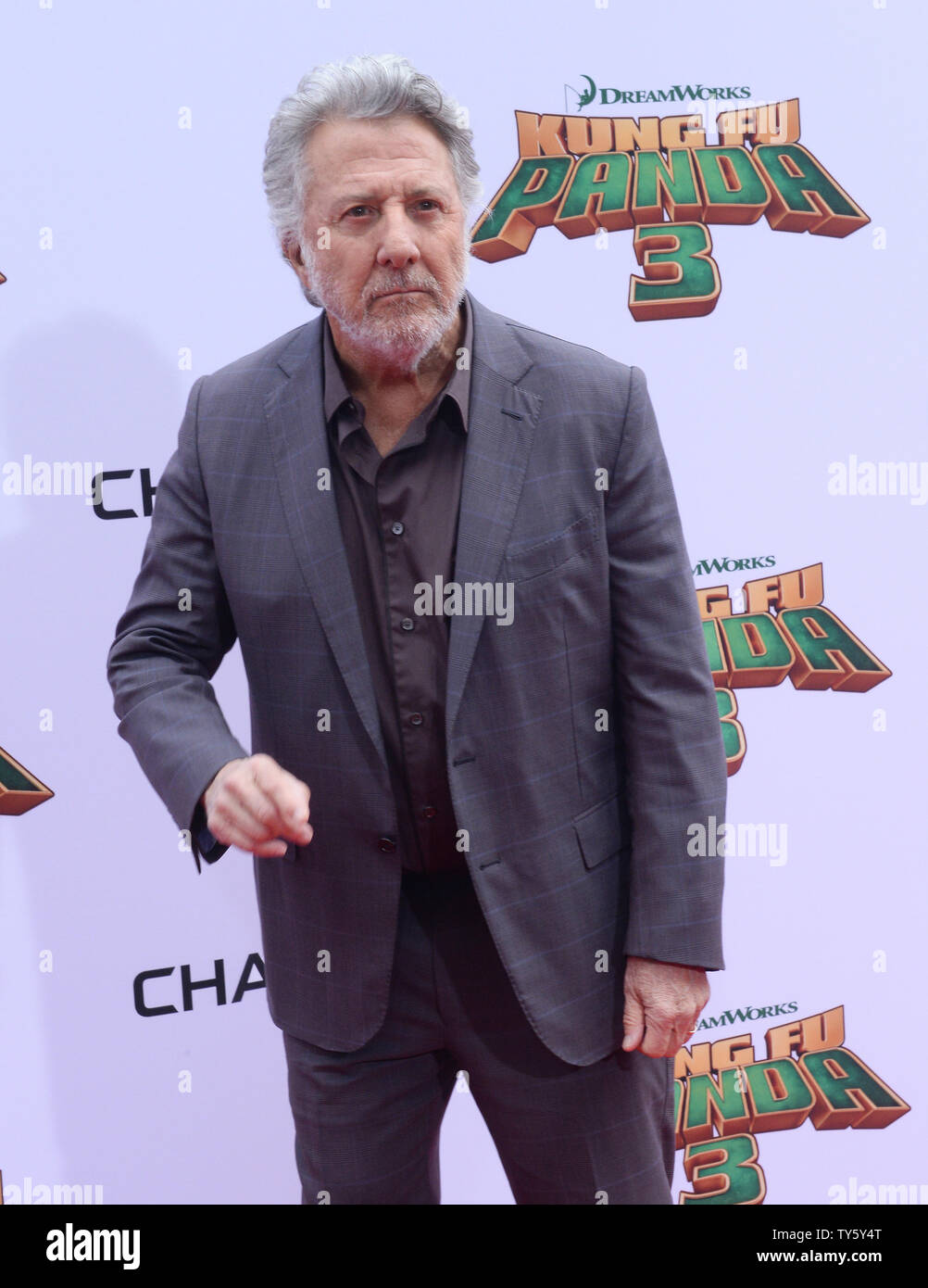Cast member Dustin Hoffman, the voice of Shifu in the animated motion ...