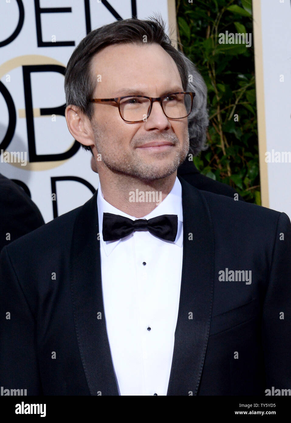 Actor Christian Slater attends the 73rd annual Golden Globe Awards at ...