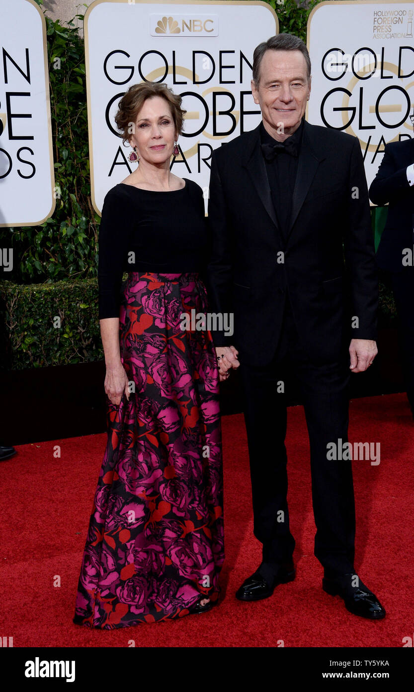 Robin Deardon, left, and actor Bryan Cranston attend the 73rd annual ...