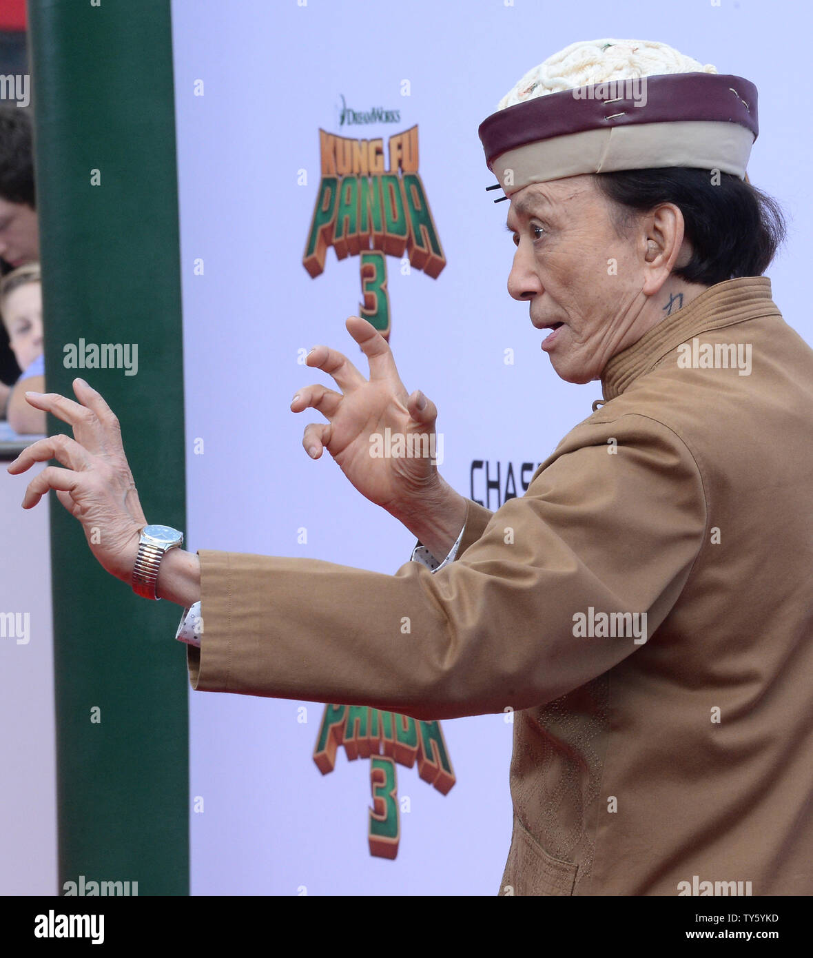 Cast member James Hong, the voice of Mr. Ping in the animated motion ...