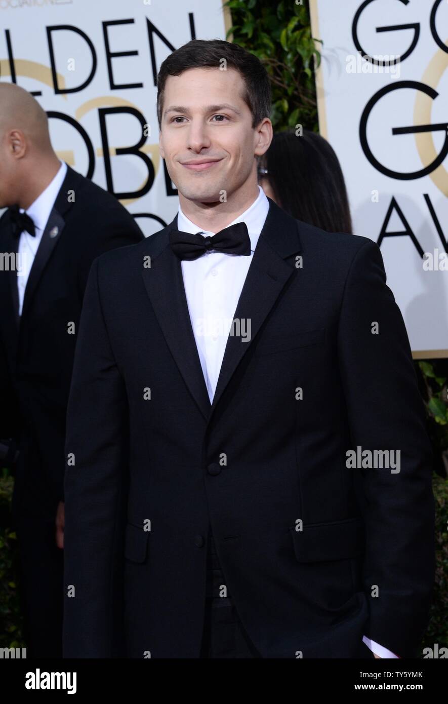 Actor Andy Samberg attends the 73rd annual Golden Globe Awards at the ...