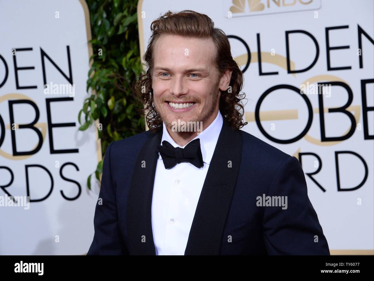 Actor Sam Heughan attends the 73rd annual Golden Globe Awards at the ...