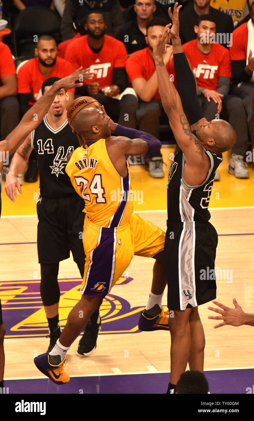 Kobe bryant lakers 2016 hi-res stock photography and images - Alamy