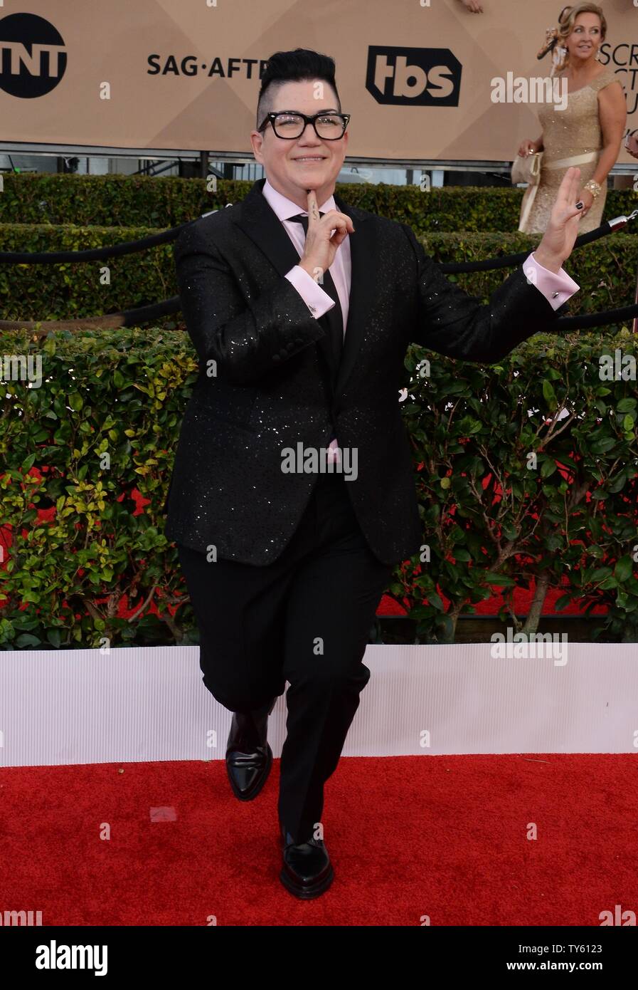 Actress Lea DeLaria attends the 22nd annual Screen Actors Guild Awards ...