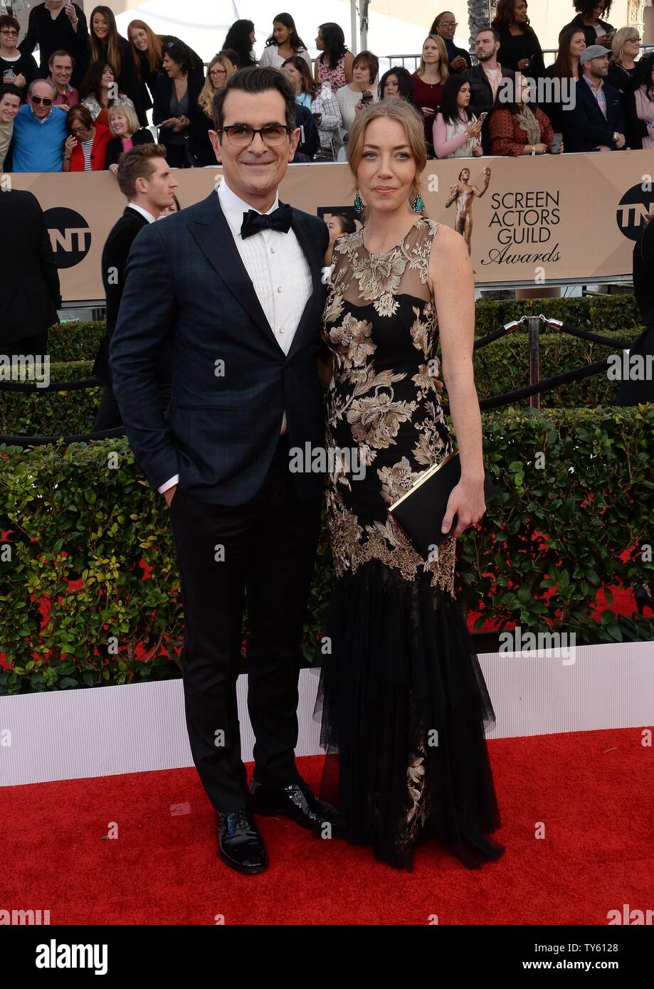 Actor Ty Burrell, left, and Holly Burrell attend the 22nd annual Screen ...