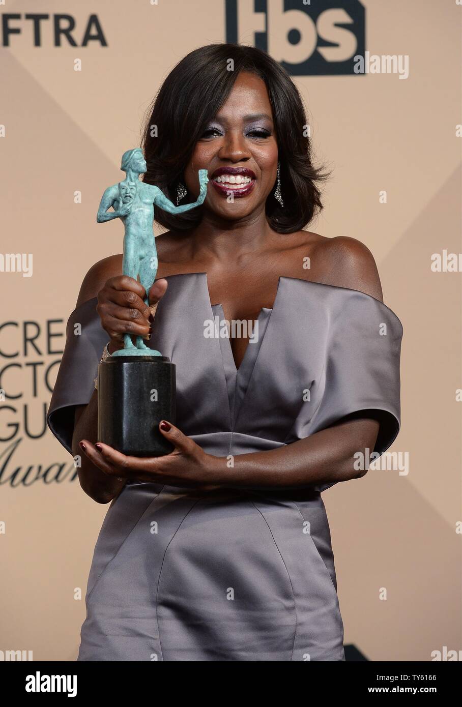 Actress Viola Davis, winner for Outstanding Performance By a Female ...