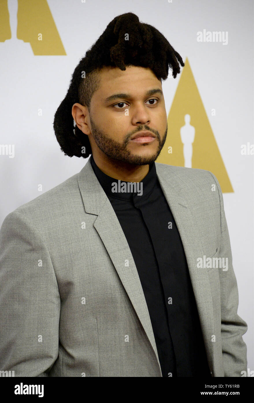 Singer The Weeknd attends the 88th annual Academy Awards Oscar nominees ...