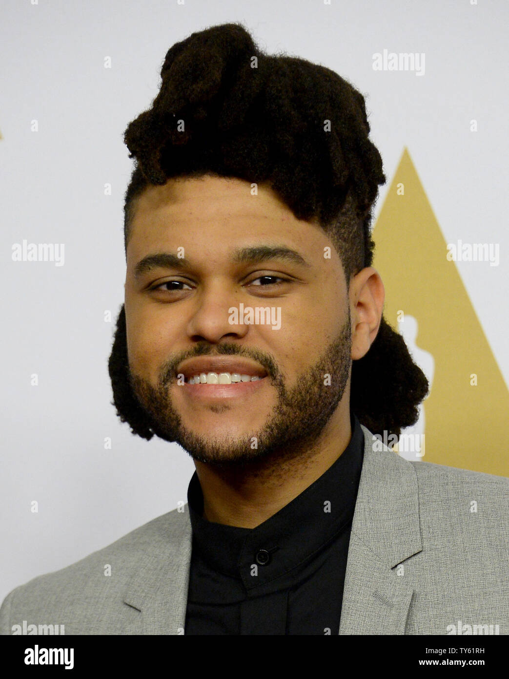 Singer The Weeknd attends the 88th annual Academy Awards Oscar nominees ...