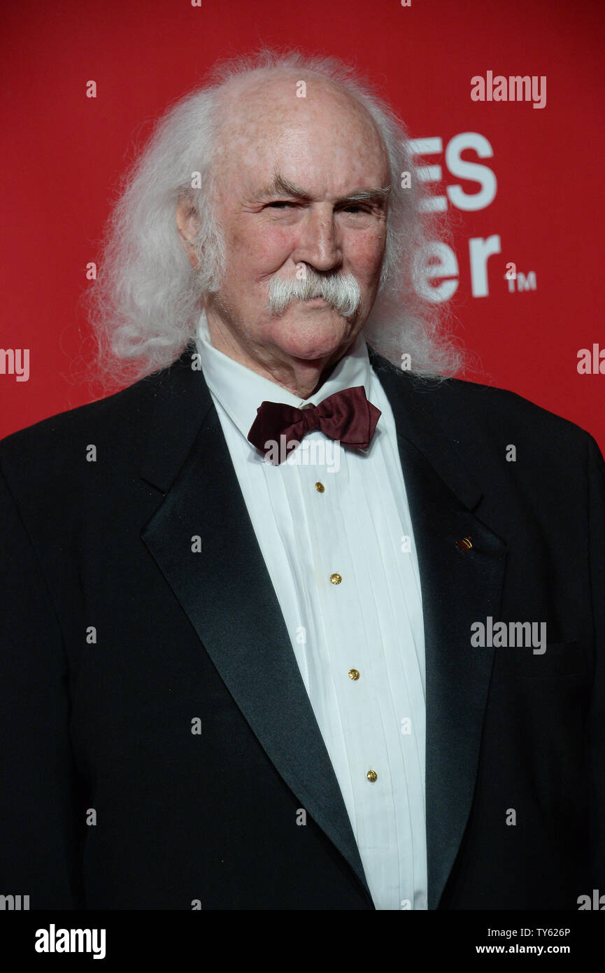 Singer David Crosby arrives for the MusiCares Person of the Year gala ...