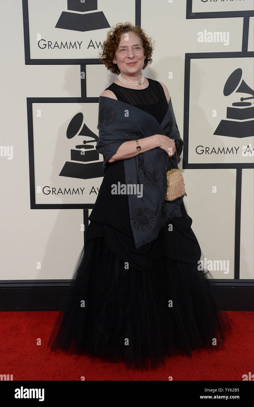 Julia Wolfe arrives for the 58th annual Grammy Awards held at Staples ...