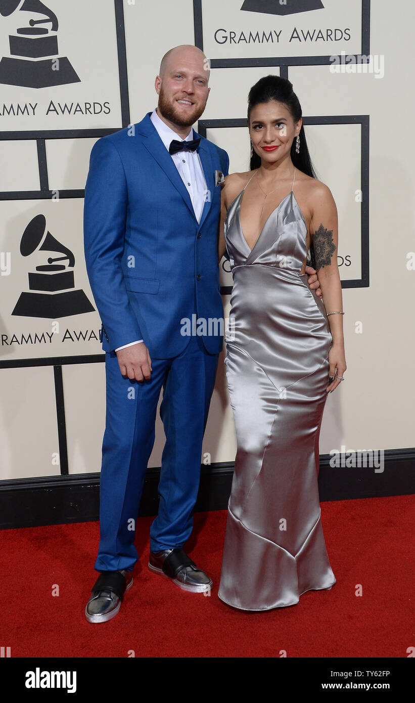 Colin Tilley arrives for the 58th annual Grammy Awards held at Staples ...