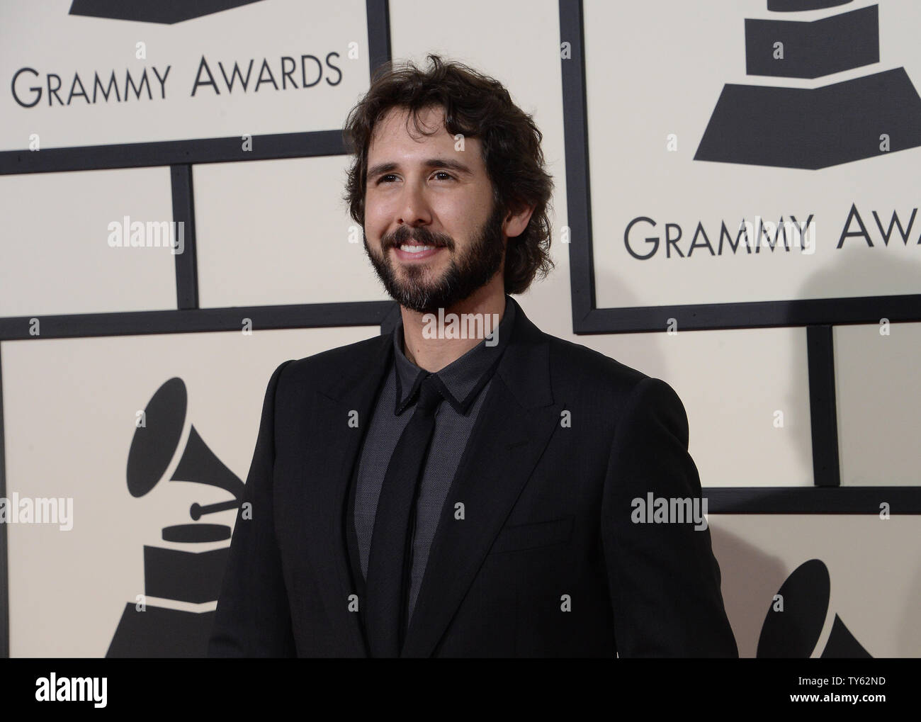 Josh Groban arrives for the 58th annual Grammy Awards held at Staples ...