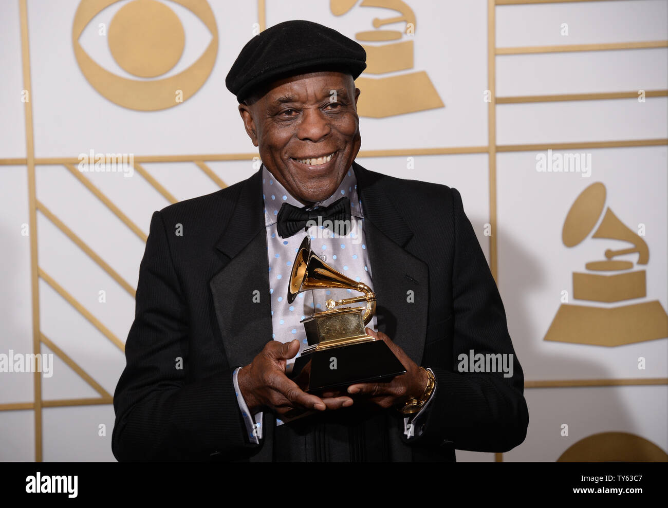 Musician Buddy Guy, winner of the award for Best Blues Album for 'Born ...