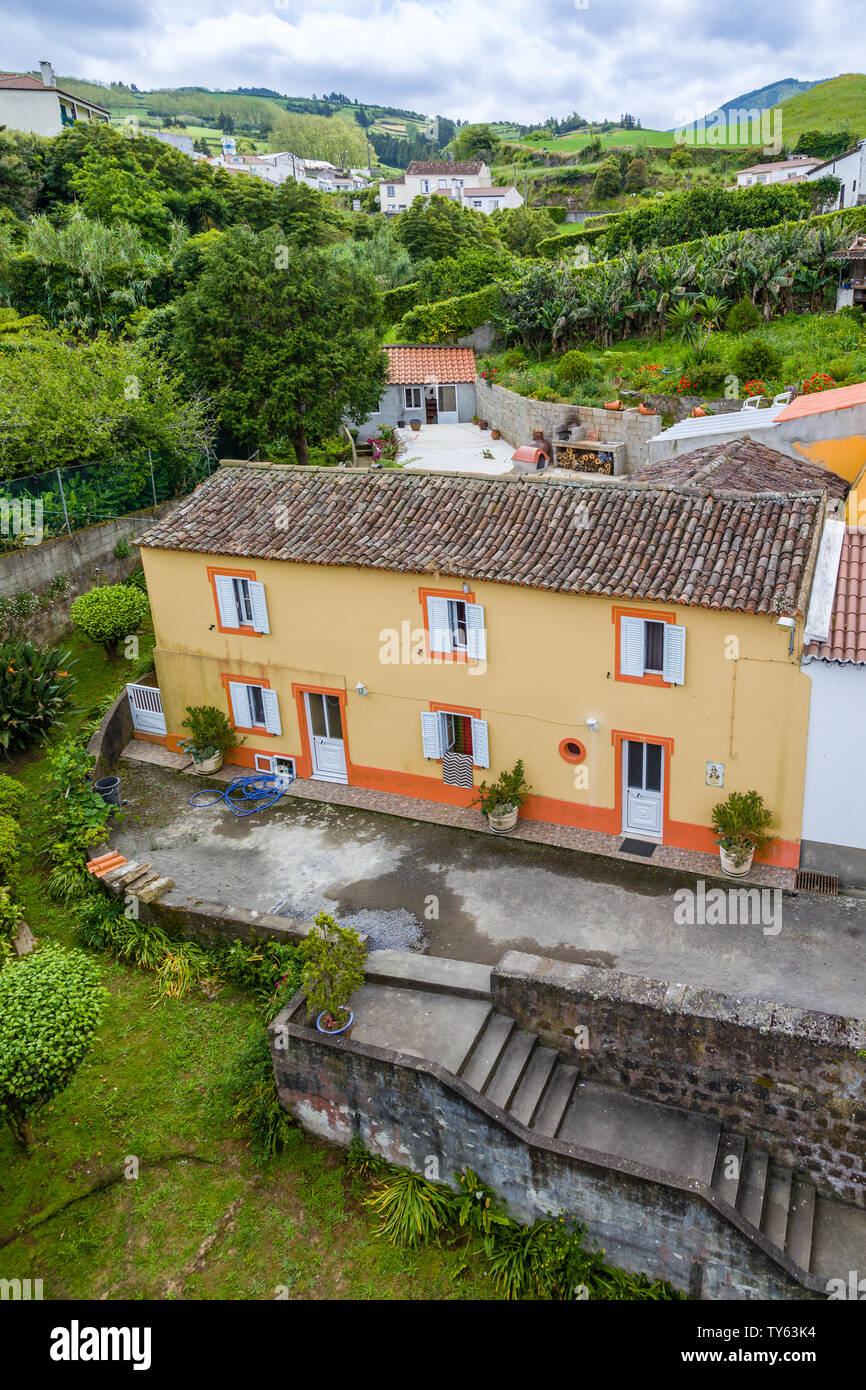 Views of Nordeste on Sao Miguel Island, Azores archipelago, Portugal ...