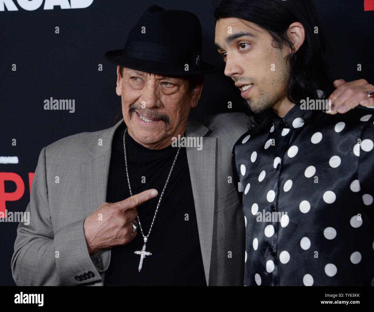 Actor Danny Trejo and his son Gilbert attend the premiere of the motion ...