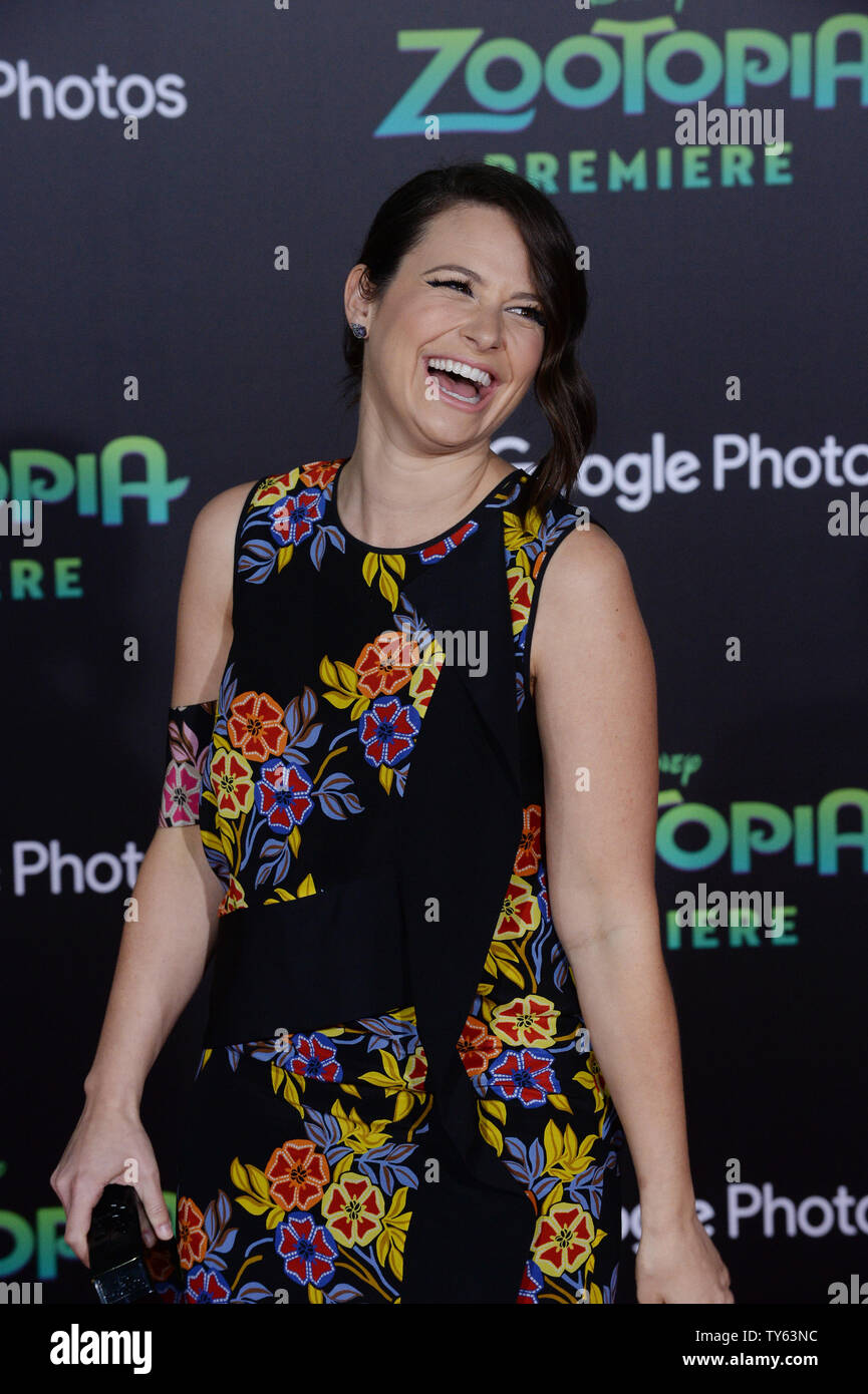 Cast member Katie Lowes, the voice of Badger Doctor in the animated ...